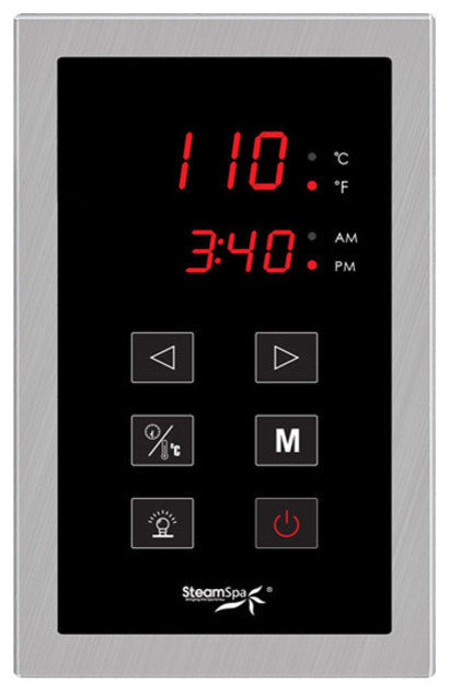 Oasis Touch Panel Control Kit, Brushed Nickel, 10 in L x 10 in W x 5 in ...