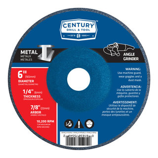 Abrasive Metal Grinding Wheel, 6" x 1/4" - Industrial - Power Tools ...