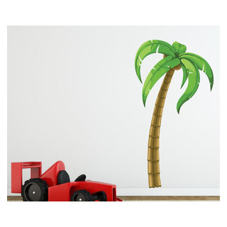 Palm Tree Vinyl Wall Decal PalmTreeUScolor008, 42 in. - Contemporary ...