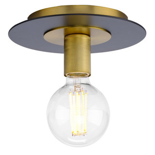 Trimble Collection One-Light Brushed Nickel 8" Flush Mount, 1-Light ...