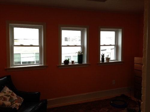 Help! 3 crooked windows in our bedroom