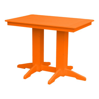 Poly Lumber Rectangular Table, 4 Foot - Contemporary - Outdoor Pub And ...
