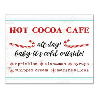 Hot Cocoa Cafe 11x14 Canvas Wall Art, 14x11 - Contemporary - Prints And ...