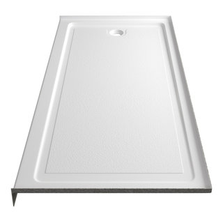 Slip-resistant Acrylic ShowerPan Raised Edges, 60"w X 30"d - Modern ...