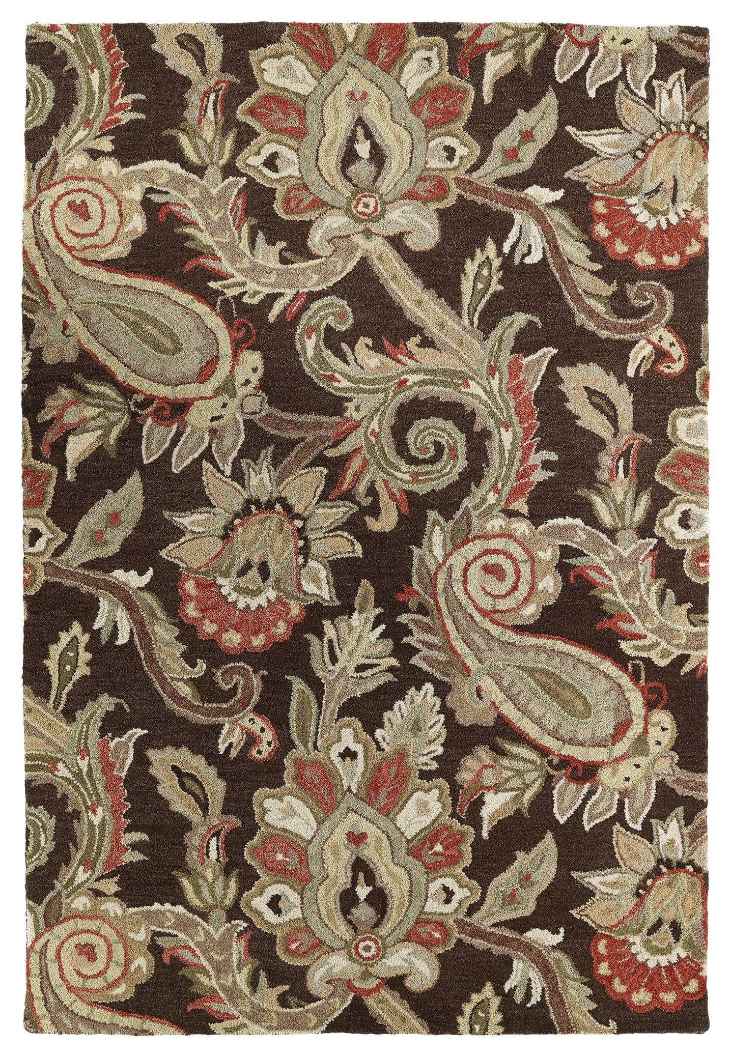 Kaleen Helena Collection Rug, Chocolate, 9'x12' - Mediterranean - Area ...