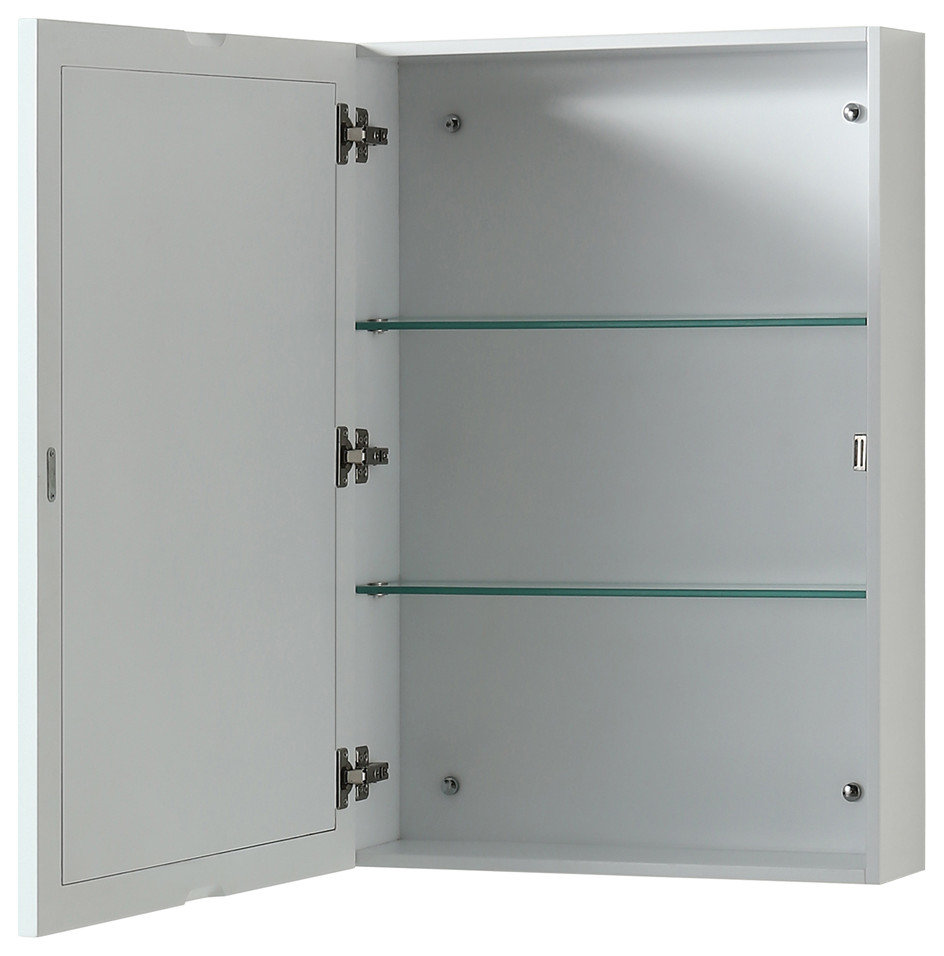 Deborah 60" Double Vanity in White, No Top, Matte Black Trim, Medicine Cabinets - Transitional ...