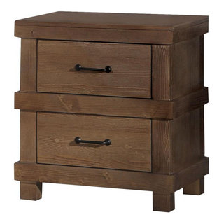 Adams Nightstand, Antique Oak - Transitional - Nightstands And Bedside ...
