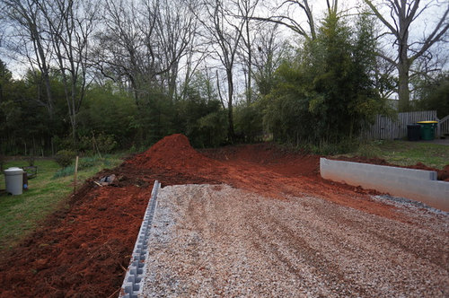 Back Yard Grading for Modern, Infill New Construction?