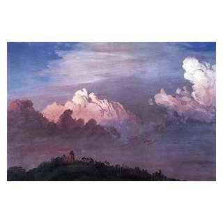 Olana in the Clouds, 20" x 30" - Traditional - Prints And Posters - by ...