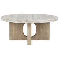 Talbot 42" Round Coffee Table - Farmhouse - Coffee Tables - by Kosas ...