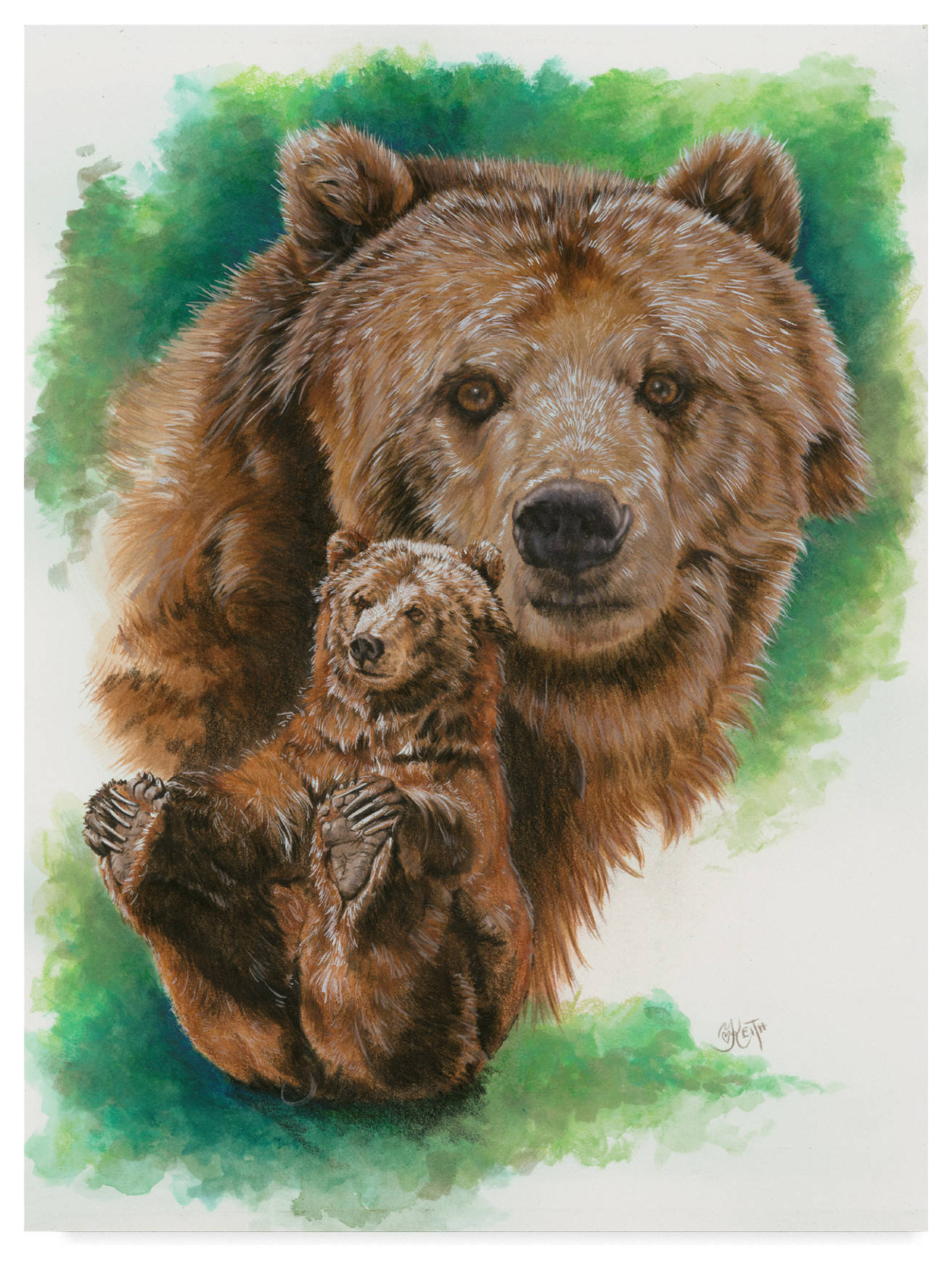 "Brawny" by Barbara Keith, Canvas Art, 19"x14" - Rustic - Prints And ...