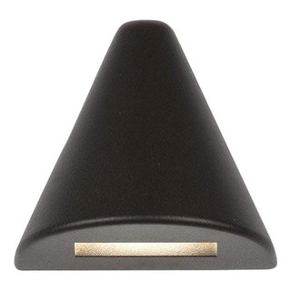 1-Light LED 12V Triangle Deck and Patio Light in Bronzed Brass, 3.375 ...