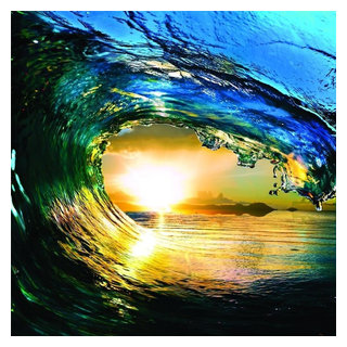 Water Wave Tide Surge Ocean Decal, 40x40", 40X40 - Beach Style - Wall ...