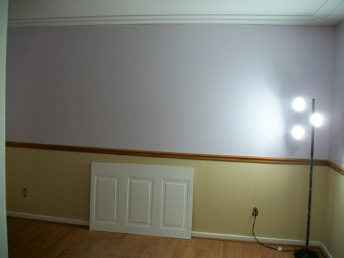 Help !! Need ideas on how to finish bottom half of wall in dining room.