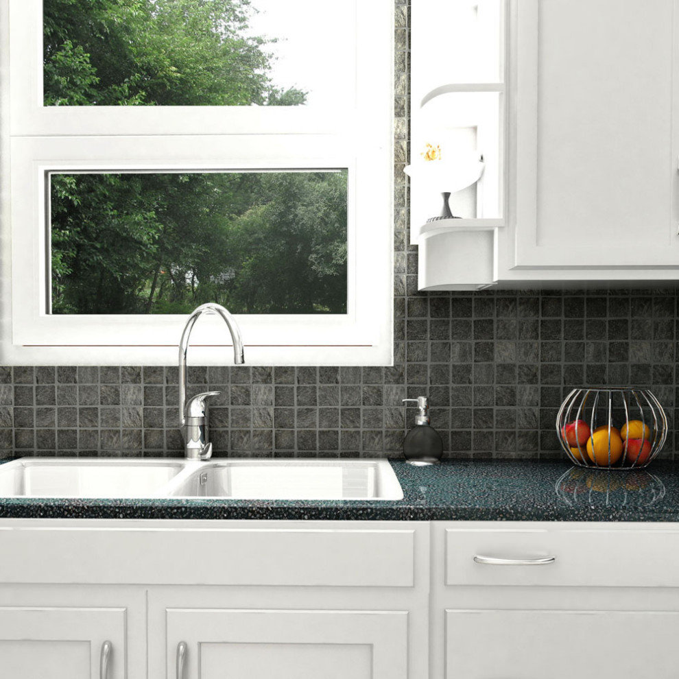 Crag Natural Stone Mosaic Tiles - Contemporary - Mosaic Tile - by ...