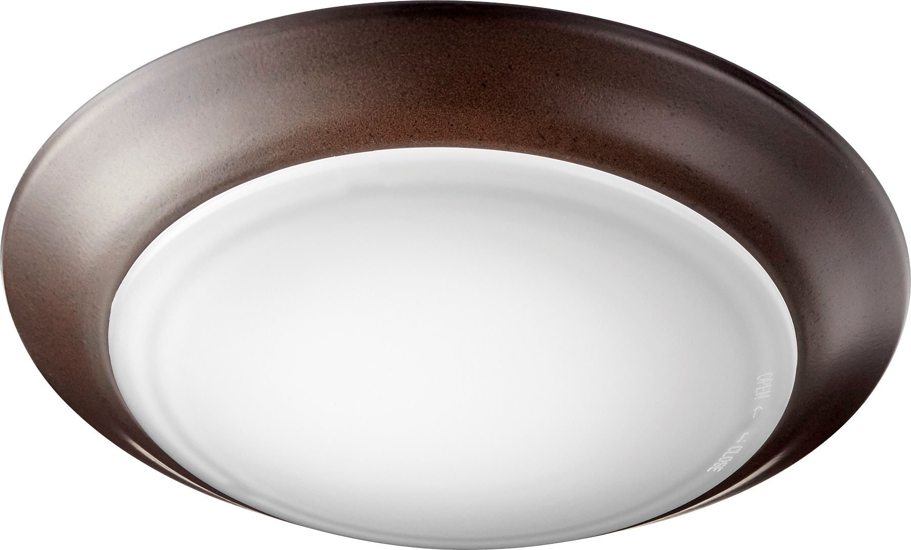 Quorum LED Wet Ceiling Mount 7.5" 15W, Oiled Bronze - Transitional ...