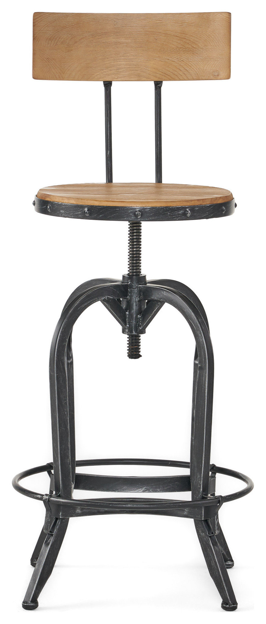 Modern Industrial Design Adjustable Seat Height Bar/Counter Stool ...