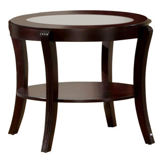 Benzara BM123135 Finley Contemporary Style End Table, Expresso Finish - Transitional - Side ...