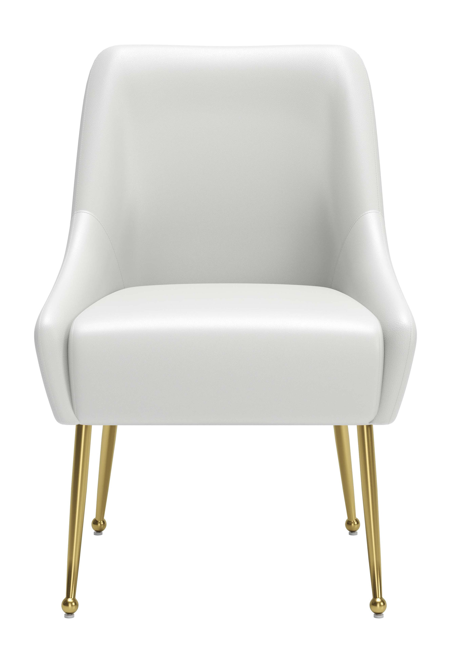 Maxine Dining Chair White & Gold - Midcentury - Dining Chairs - by ...