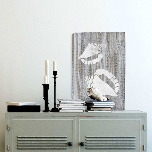 Conch Shell Nautical Stencil, Reusable Stencils For DIY Wall Design ...