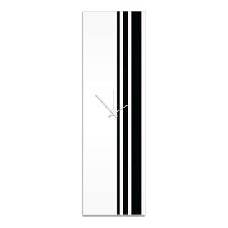 Large Modern Clock 'Black Triple Stripe Clock' - Acrylic Wall Decor ...