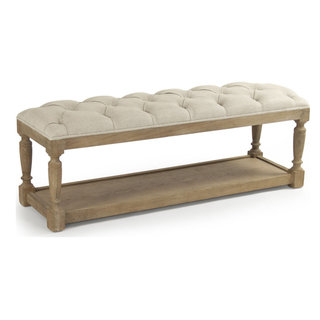 Patrice Tufted Bench - French Country - Upholstered Benches - by ...