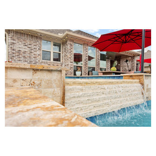 Tiered Spa Spillover - Modern - Pool - by Paradise Oasis Pools | Houzz AU