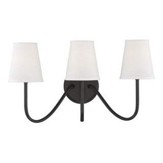 Trade Winds Lighting Madison 3-Light 11" Wall Sconce, 20.000 ...