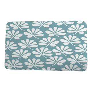 Floral Frolic Ingrid Floral Print Bath Mat, 21"x34" - Contemporary ...