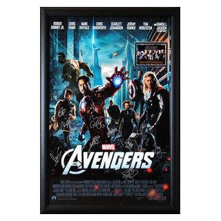 The Avengers Signed Movie Poster, Custom Frame - Contemporary - Prints ...