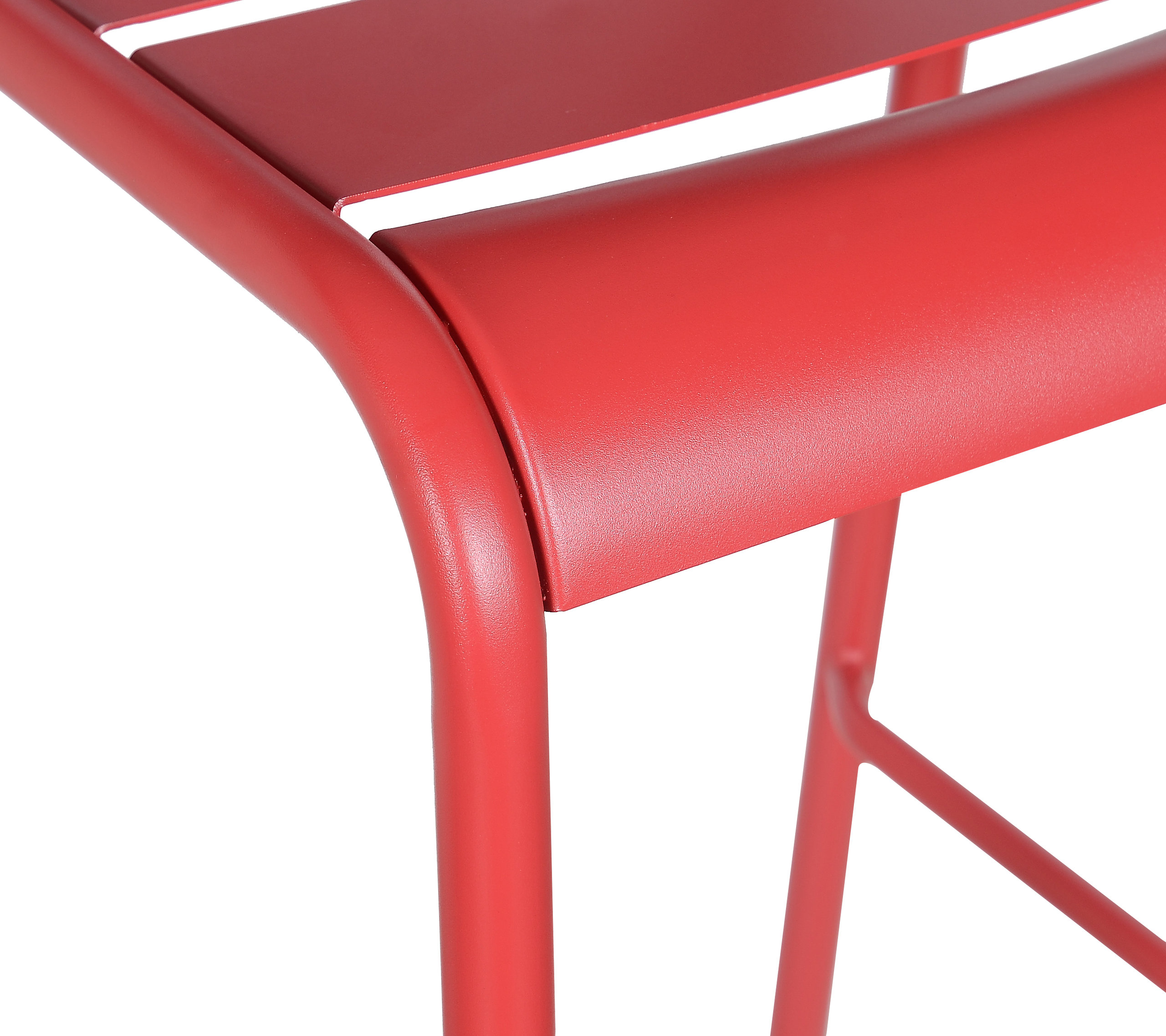Dana Stackable Outdoor Patio Barstool, Frosted Red, Set of 4 ...