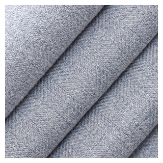 Blue Performance Small Scale Textured Upholstery Fabric by the Yard, By ...