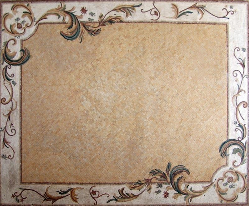 Mosaic Carpet Tiles, 57" x 47" - Traditional - Tile Murals - by Mozaico ...