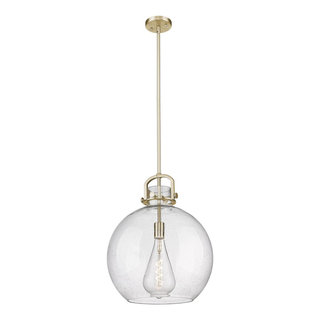Downtown Urban Newton Sphere 1 Light Pendant, Seedy, Champagne Bronze - Rustic - Pendant ...