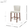 Albie KD Fabric Counter Stool - Transitional - Bar Stools And Counter ...