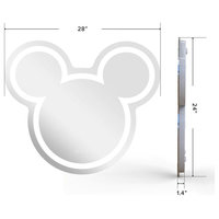 Mickey Mouse LED Wall Mirror - Modern - Makeup Mirrors - by Impressions ...