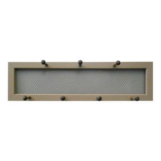 7-Peg Mug Rack by Millwork Engineering, Taupe Frame - Farmhouse - Mugs ...