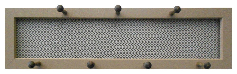 7-Peg Mug Rack by Millwork Engineering, Taupe Frame - Farmhouse - Mugs ...