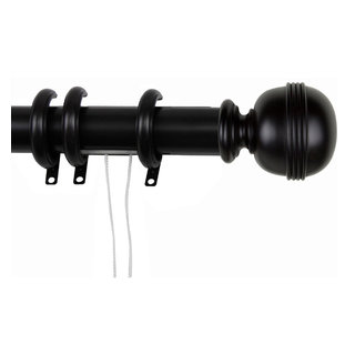 Owen Decorative Traverse Rod With Rings, 84-156" - Traditional ...