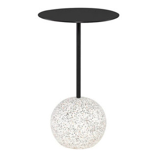Keira Black Confetti Side Table - Contemporary - Side Tables And End ...