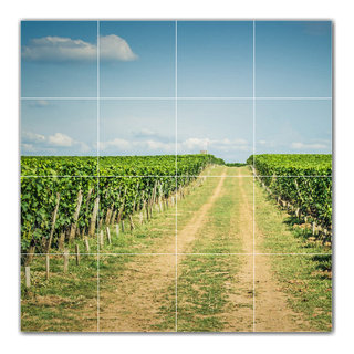 Farm Ceramic Tile Wall Mural HZ500585, 24" Wide x 24" High - Farmhouse ...