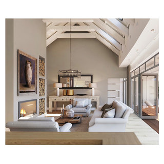 Open Plan Living with Flow to Patio & Garden - Contemporary - Living ...