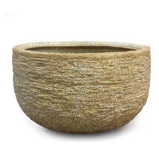 Harden Pot Large 13" A Garden Display - Rustic - Outdoor Pots And ...