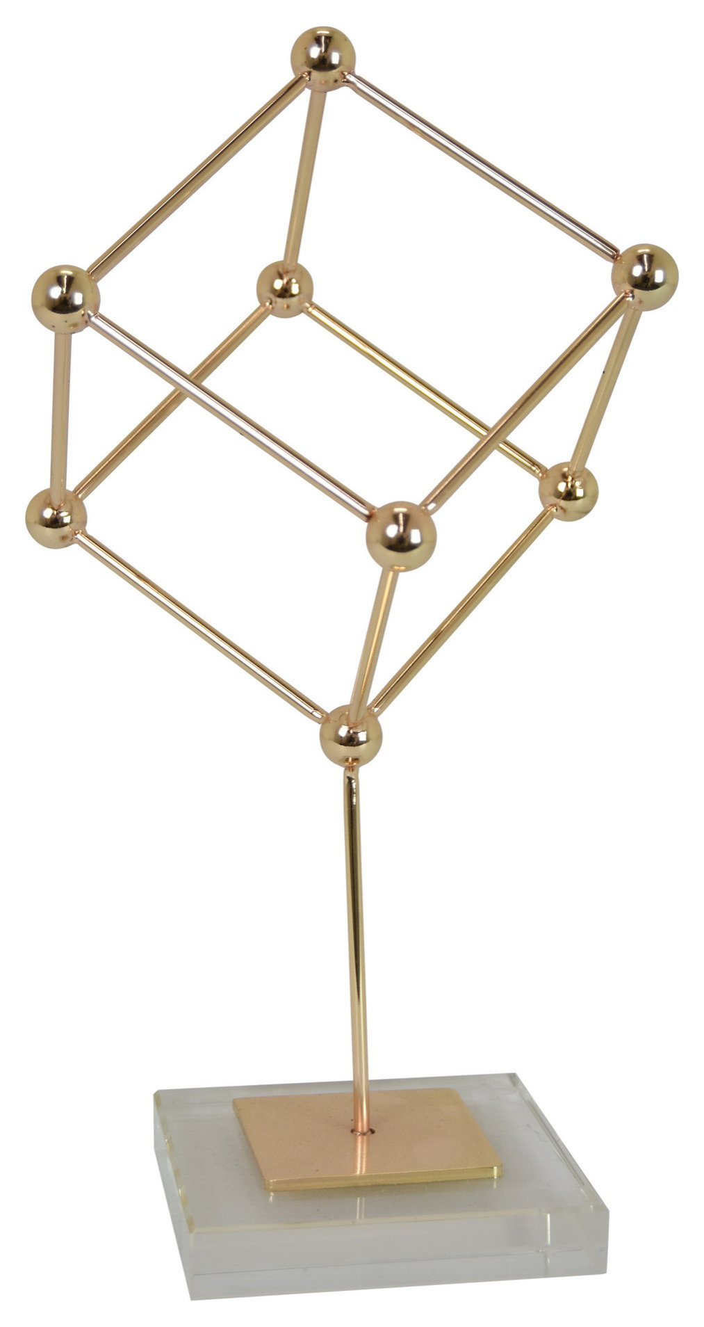 Plutus Brands Metal Statue With Acrylic Base In - Contemporary ...