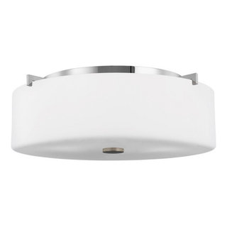 Generation Lighting - Feiss Lighting-Sunset Drive-Three Light Flush ...