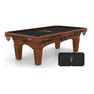 Holland Arizona State Univ Pitchfork Pool Table - Tapered/Chardonnay ...