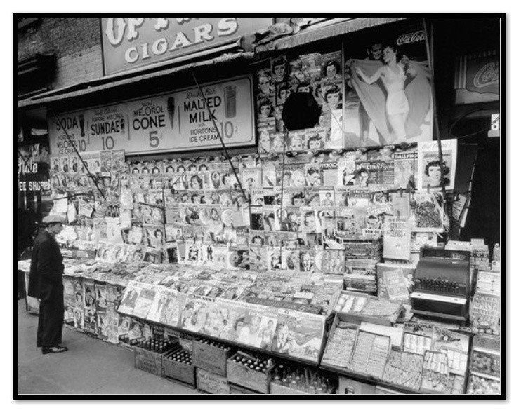 Newsstand, 32nd Street and Third Avenue, Manhattan, Large ...