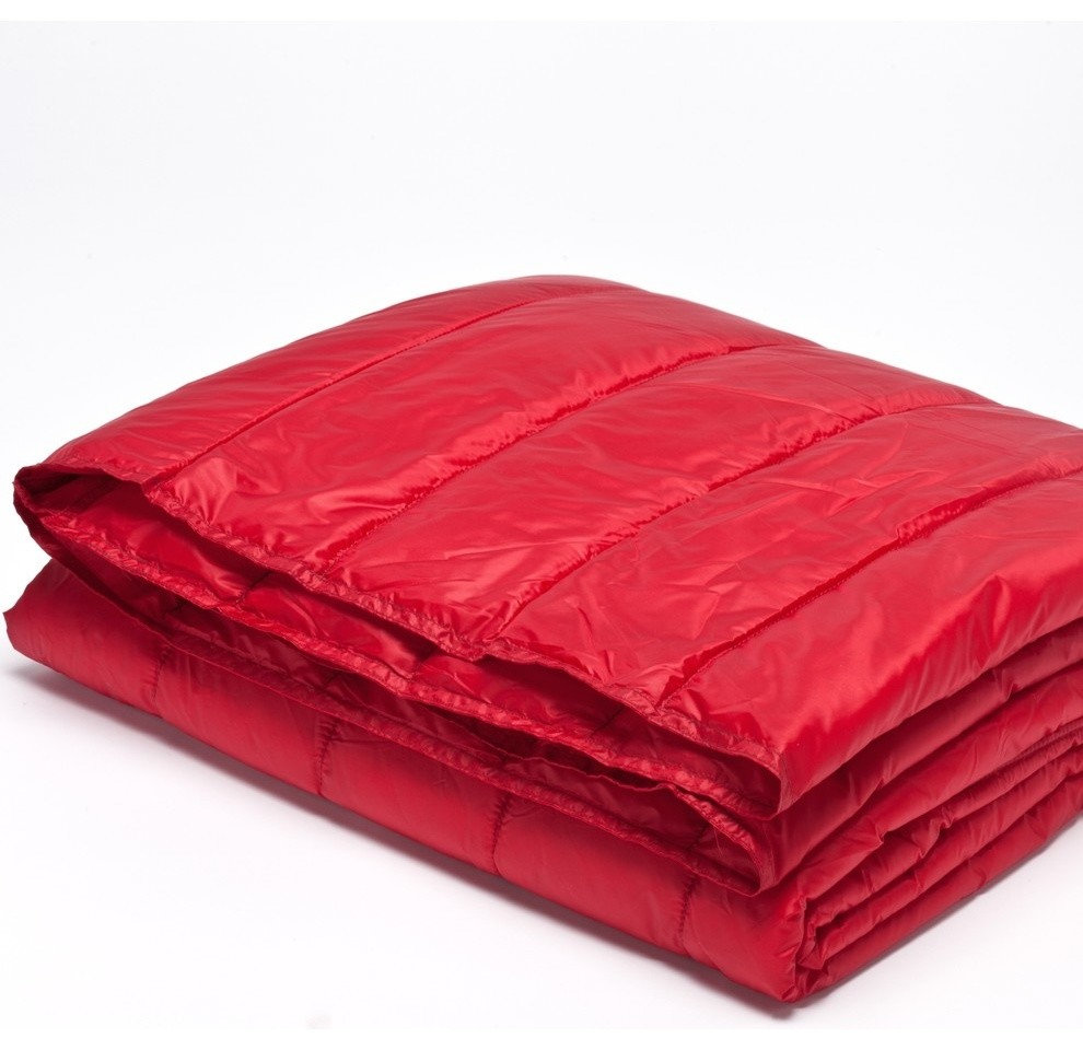 PUFF 50" x 60" Down Alternative Indoor/Outdoor Water Resistant Packable ...