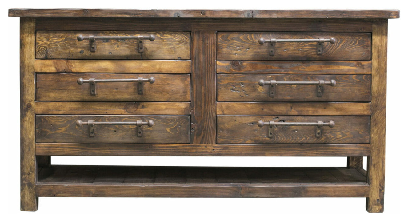 Logan Reclaimed Wood Vanity, 48x22x36 - Rustic - Bathroom Vanities And ...
