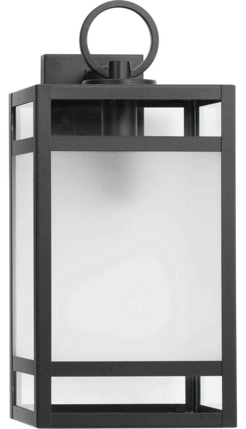 Parrish 1-Light Outdoor Wall Lantern, Matte Black - Transitional ...